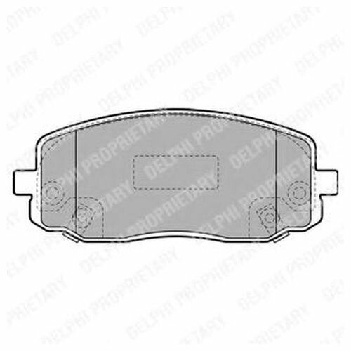 Комплект тормозных колодок Delphi LP1933 для Hyundai i10, i20; Kia Picanto