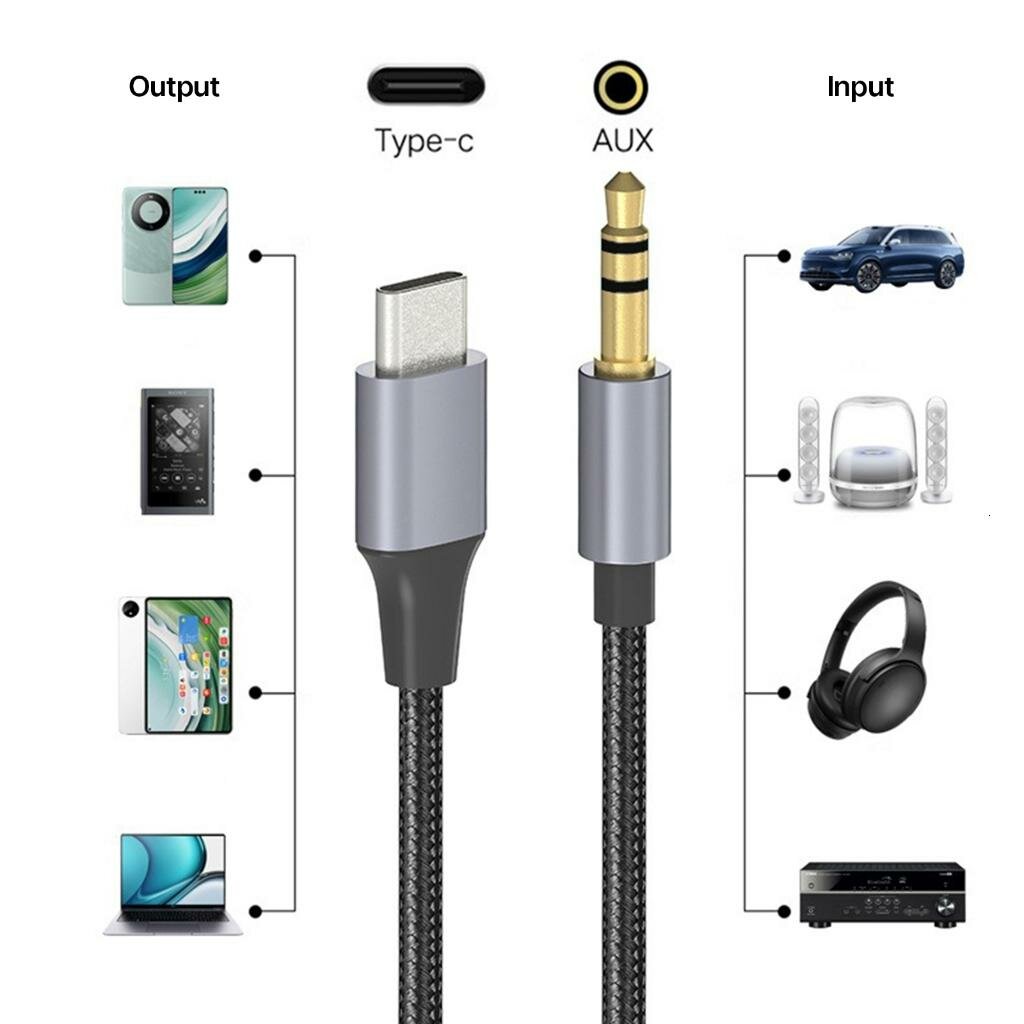 Кабель USB-C — 3,5 мм, 3 полюса 50 см — фото 1