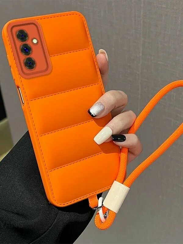 Чехол силиконовый мягкий для Samsung Galaxy A36 5G защита камеры противоударный Силиконовый чехол для телефона С веревкой