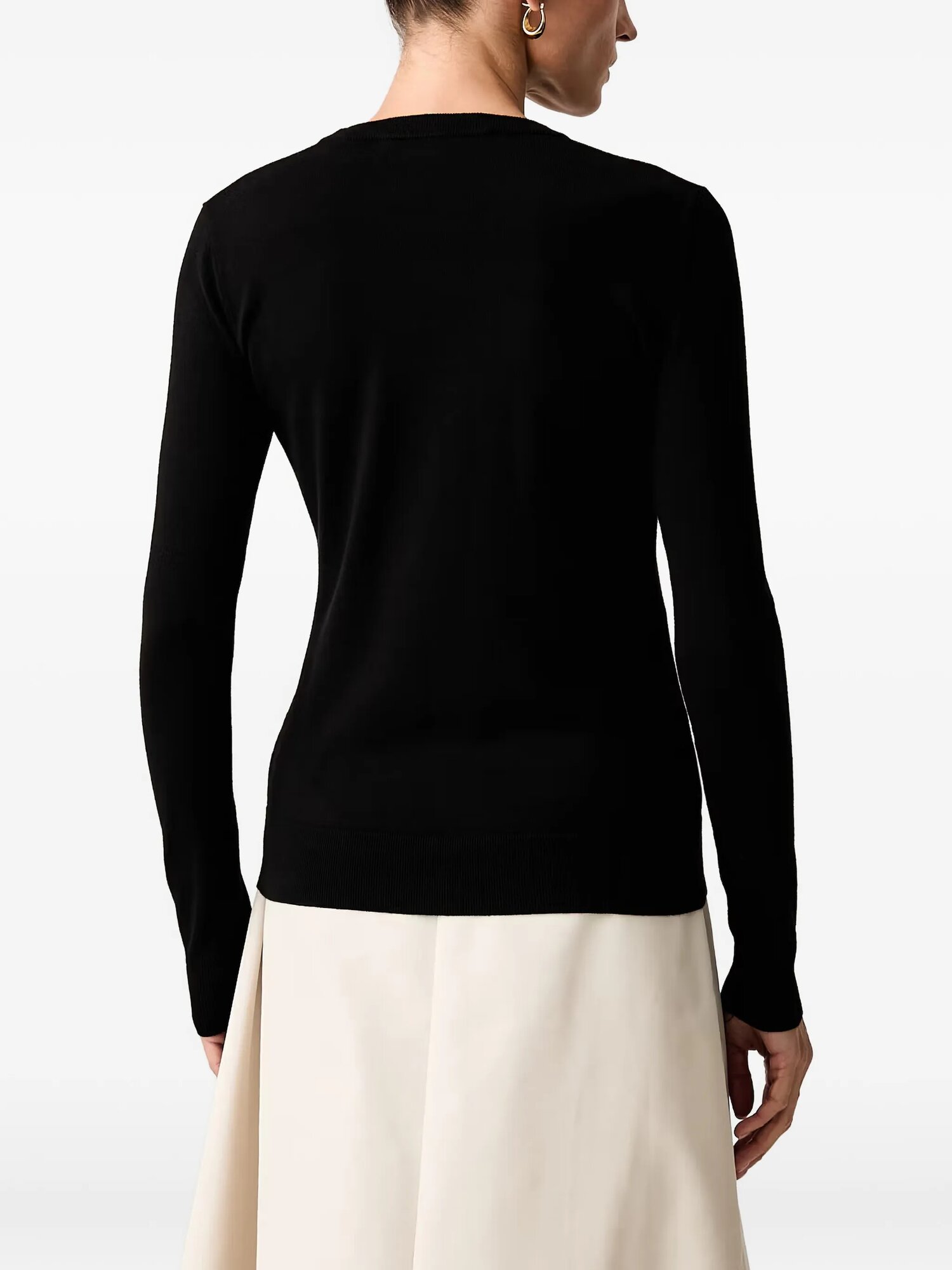 Свитер TRUSSARDI Fine-knit round-neck sweater, размер 42 — фото 1