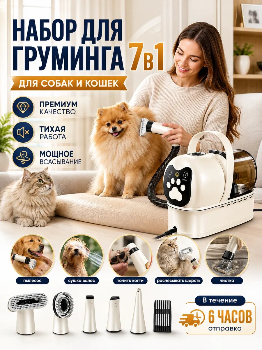 Пылесос для груминга собак