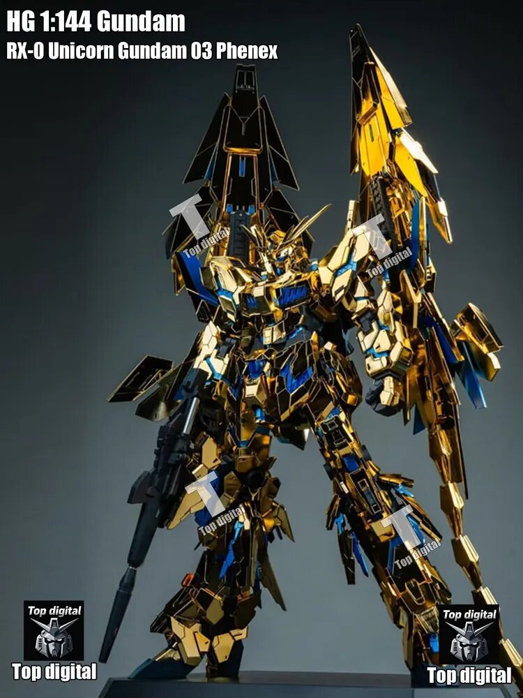 Сборная Игрушечная фигурка модель HG 1:144 RX-0 Unicorn Gundam 03 Phenex, Высококачественная модель, Поставляется с бесплатными наклейками и кронштейнами
