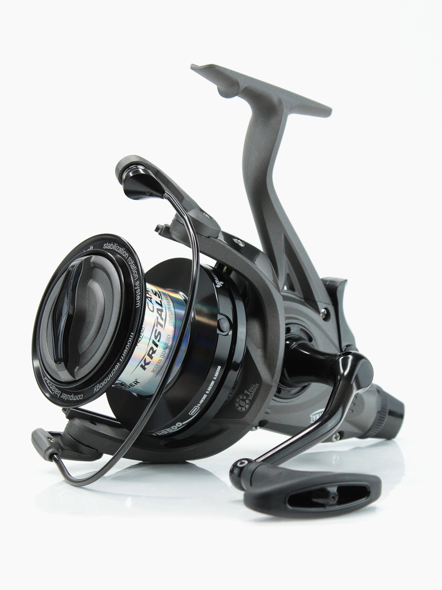 Катушка рыболовная RAIDER KRISTALS CARP FR9500 с байтраннером 6+1подш.(4,9:1)