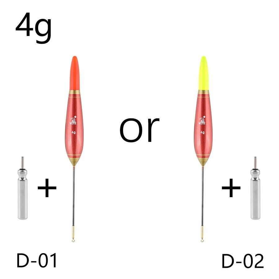 W.P.E умный светодиодный поплавок для рыбалки Красный, YG9-4g-D