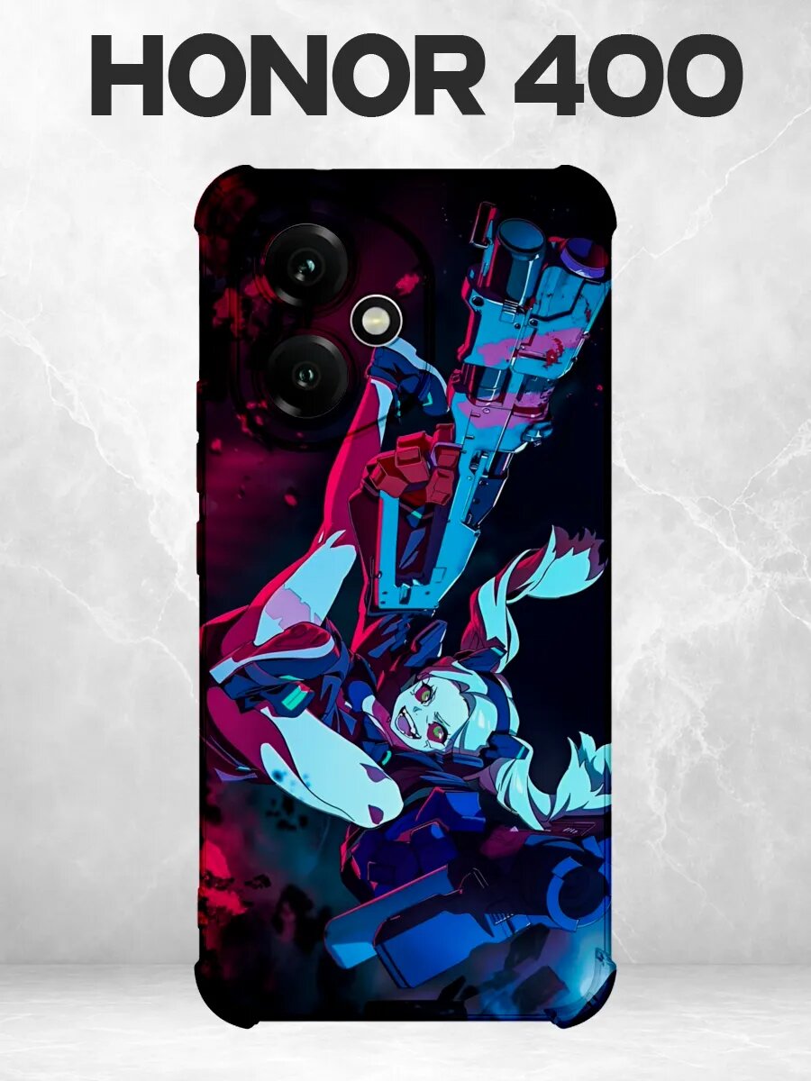 Чехол на Honor 400 киберпанк неон аниме