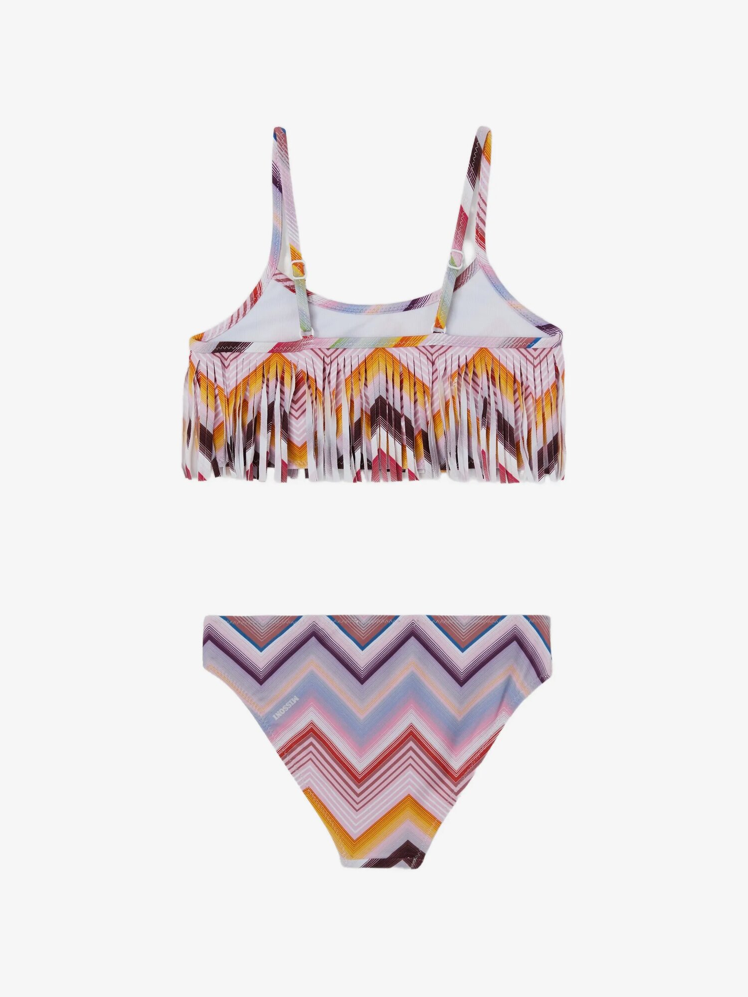 Купальник Missoni Zigzag fringed bikini, размер 140, розовый — фото 1