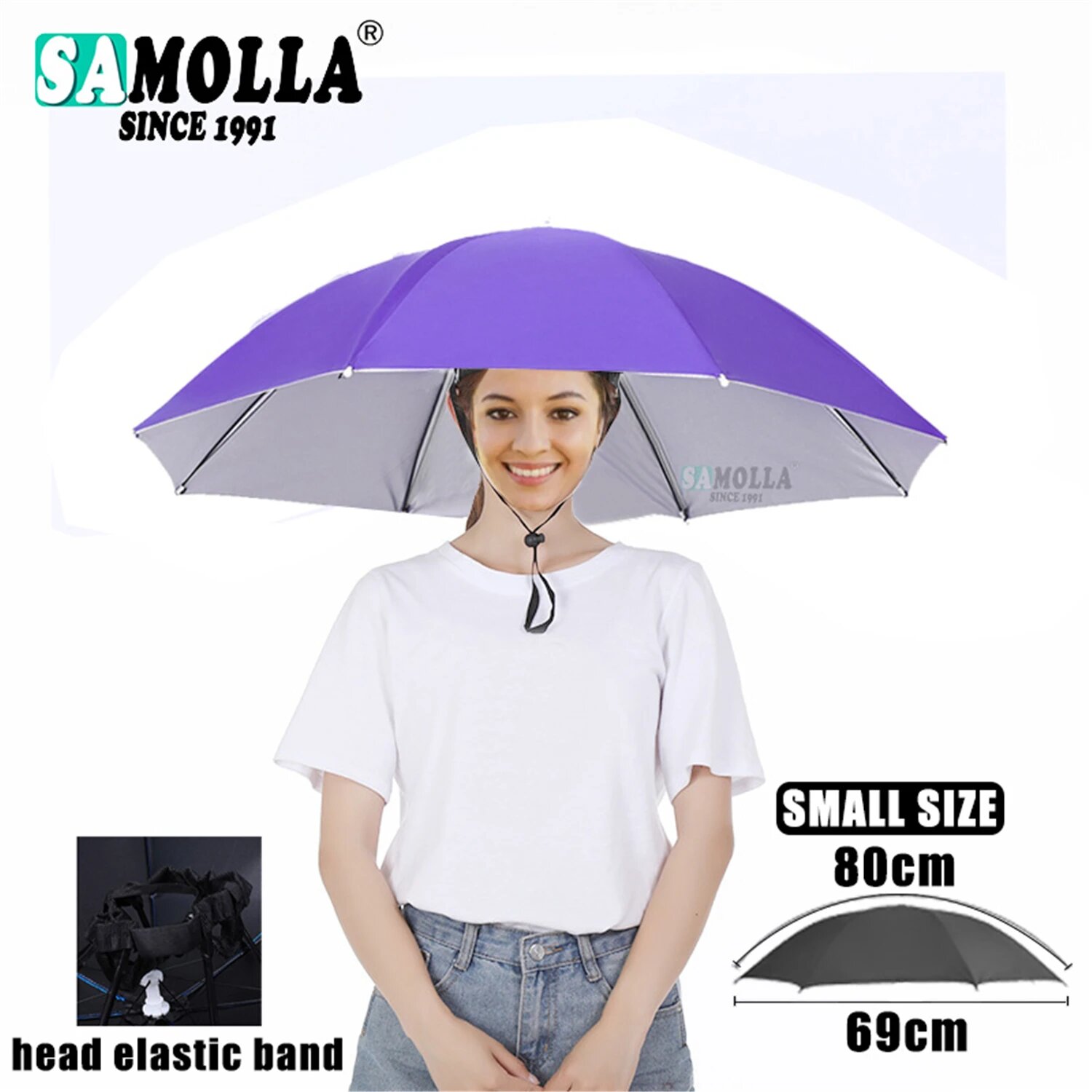 Портативная складная кепка SAMOLLA зеленая small d