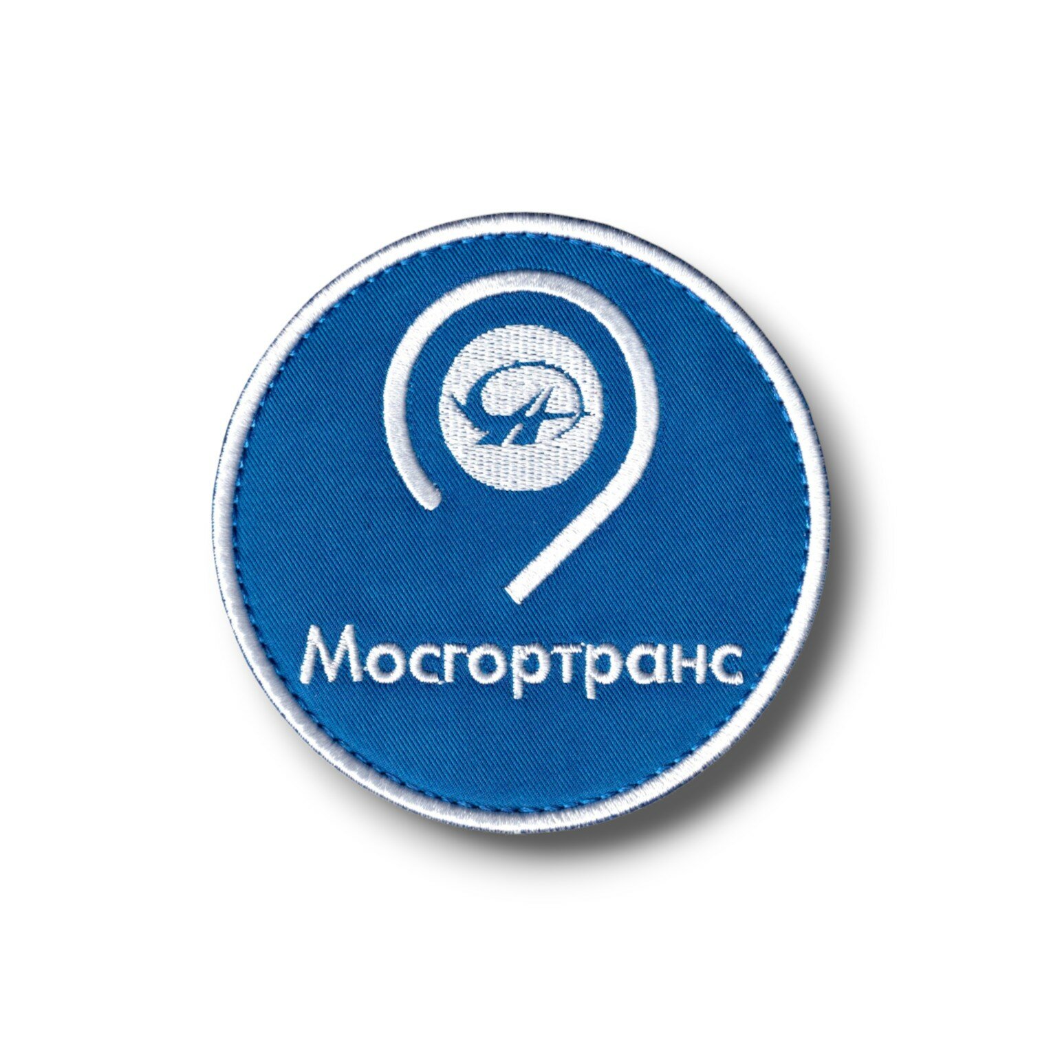 Нашивка ( Шеврон ) Мосгортранс Василек D-85 (Васильковый / На липучке)