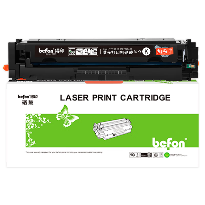 Черная тонер-картридж Befon W2410A с чипом 216A совместимый с принтерами HP Color LaserJet M182n M182nw M183fw M155