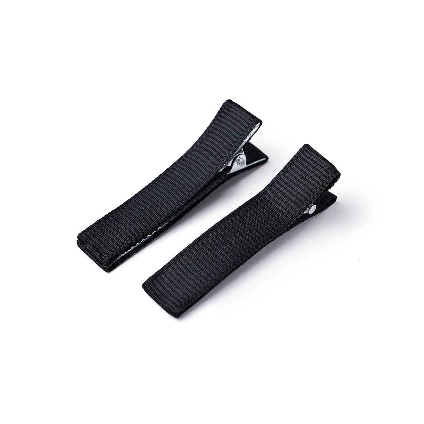 10 шт. железных заколок-крокодилов с лентой AGCFABS Черный, 47mm, Черный, Black