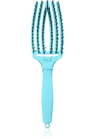 Расческа Olivia Garden Fingerbrush Boar & Nylon Dolce Vita, blue sky, 1 шт