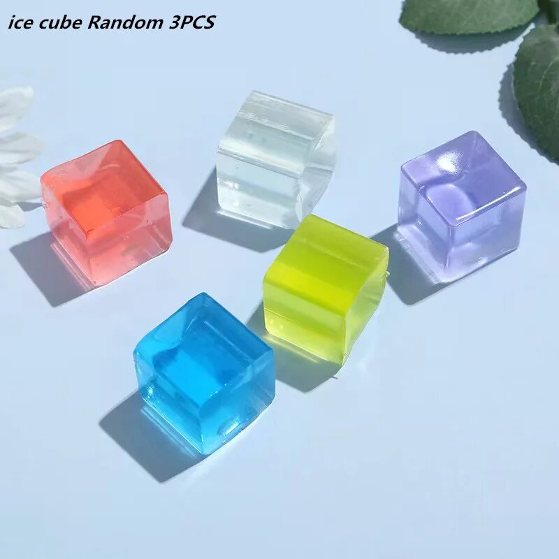 Мини-антистресс кубик ледяной формы, прозрачный Ice Cube 3PCS