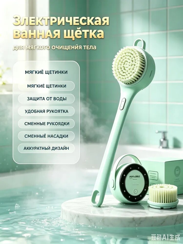 Щетка для сухого массажа тампико