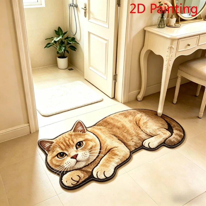 VIKAMA Cute Cat ковролин для пола из полиэстера 30x50cm 12x20inch, FLR-4