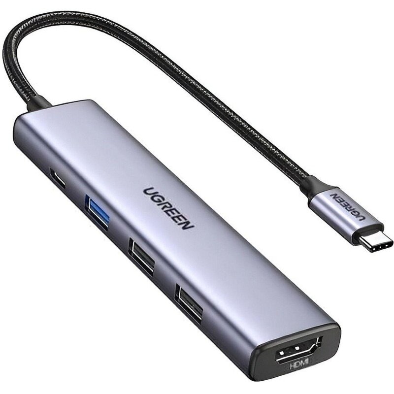 Разветвитель Ugreen модель USB CM478, USB-C, цвет серебряный (15495_)
