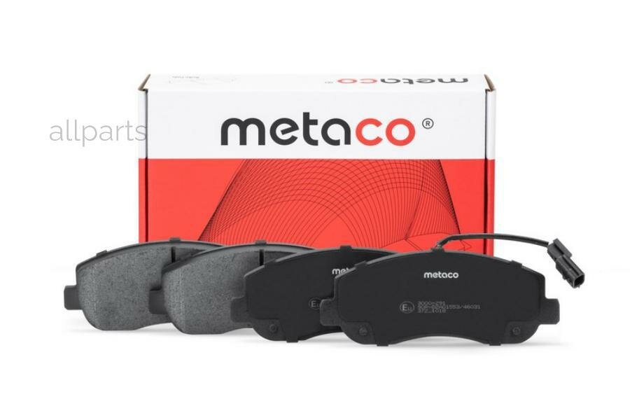 METACO 3000-291 Колодки тормозные передние к-кт RENAULT MASTER III (2010>) Metaco 3000-291