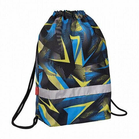 Мешок для обуви Erich Krause "Triangle", с боковым карманом, 500х410 мм