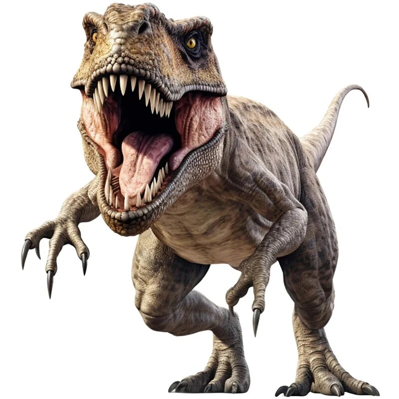 3D наклейка T-Rex из ПВХ 12cm-Longest side, KT45-A PVC