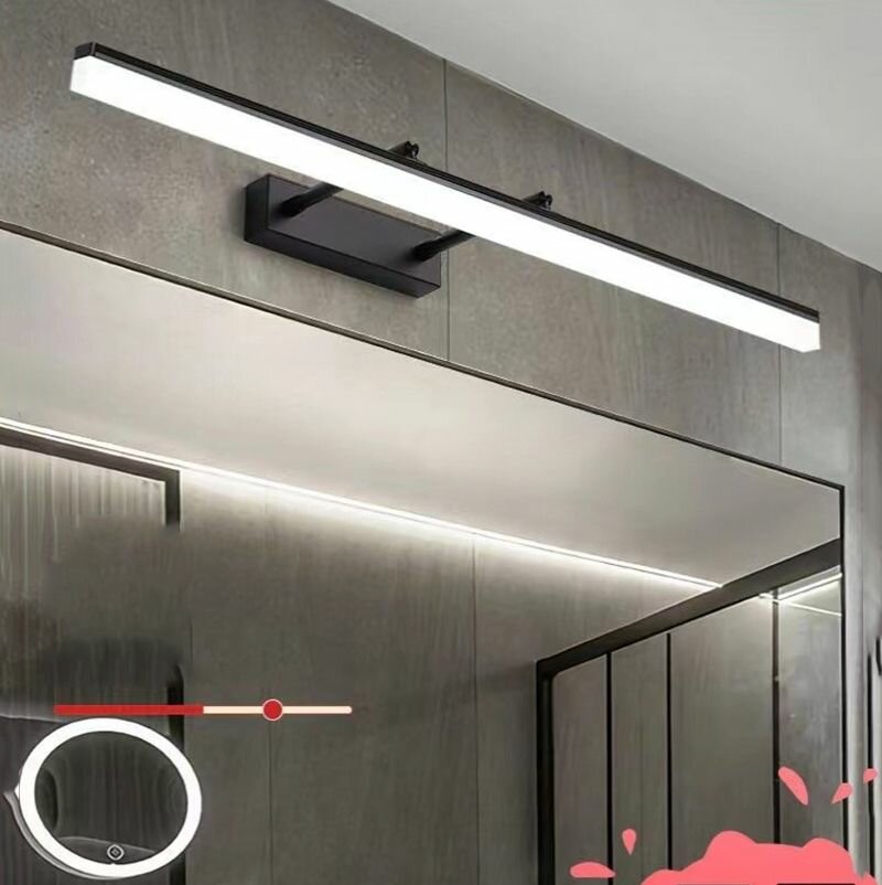 50CM 12W Складной светодиодный настенный светильник для ванной комнаты отеля, телескопическое бра для чтения led