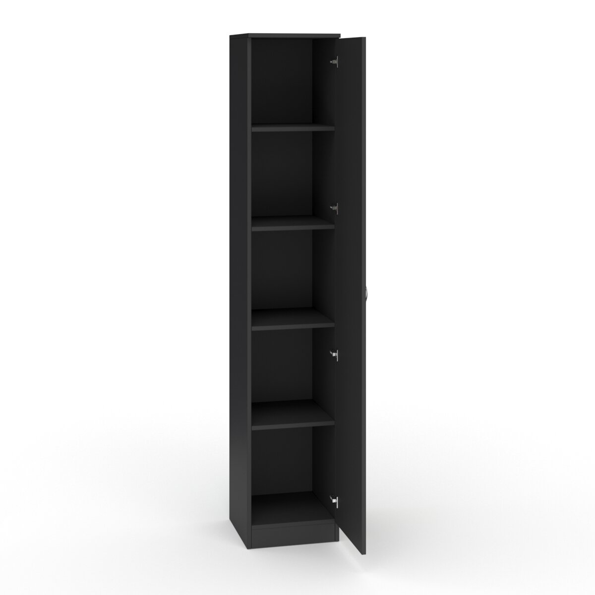 Шкаф офисный закрытый узкий Ш-42, Черный. Производитель товара - компания Westcom.