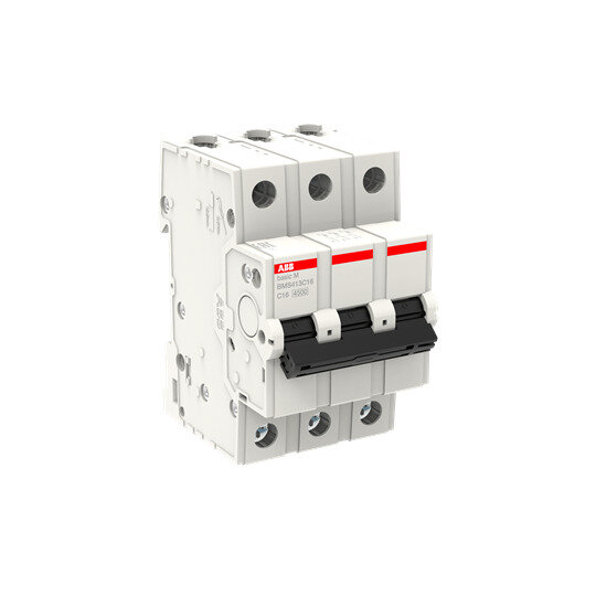 Автоматический выключатель ABB BMS413C16 3P, 16A, C, 4,5кА, 2CDS643041R0164