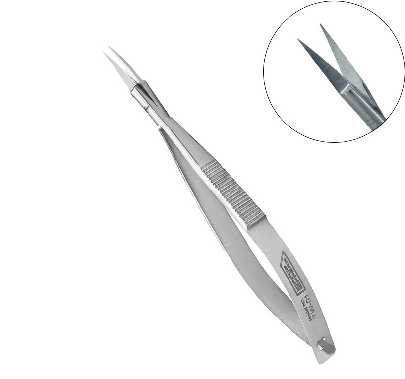 Nippon Nippers. Твизер для кутикулы. Длина 120 мм. Ручная заточка.(Nippon Nippers TW-01)