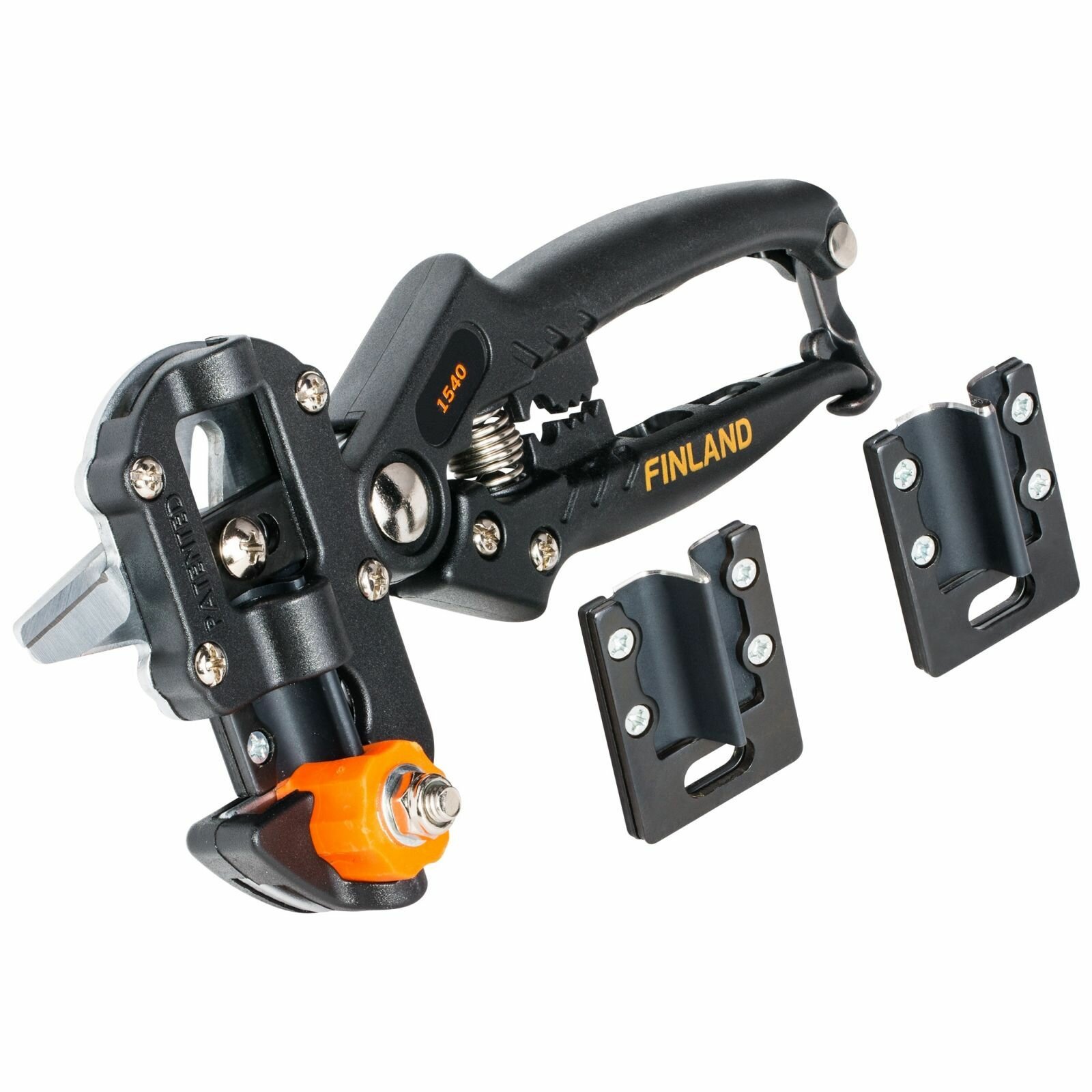 Секатор садовый Центроинструмент прививочный со сменными лезвиями, ручка стеклопластик, стальные лезвия с тефлоновым покрытием, черный