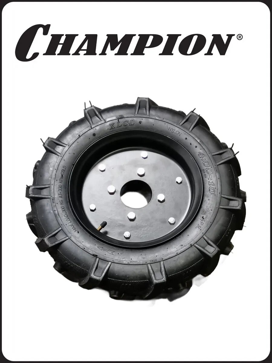 Колесо CHAMPION 4.0-10, правое, для мотоблоков BC1193/DC1163E