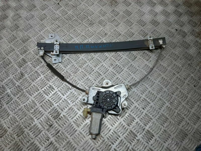 Б/У Стеклоподъемник электр. передний правый Kia Picanto 1 / Киа Пиканто 1 1.0 G4HE 60 Л.С. 2006