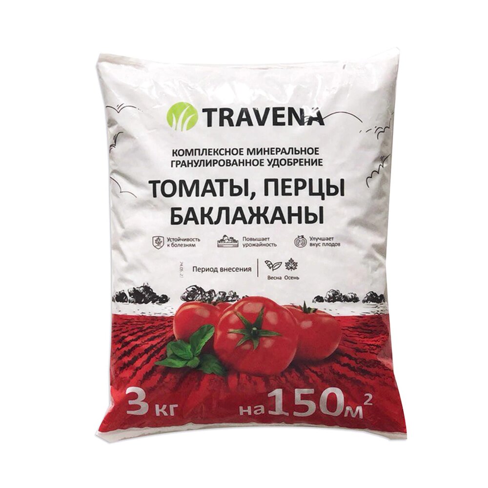 Удобрение минеральное для томатов, перцев и баклажанов TRAVENA 3 кг