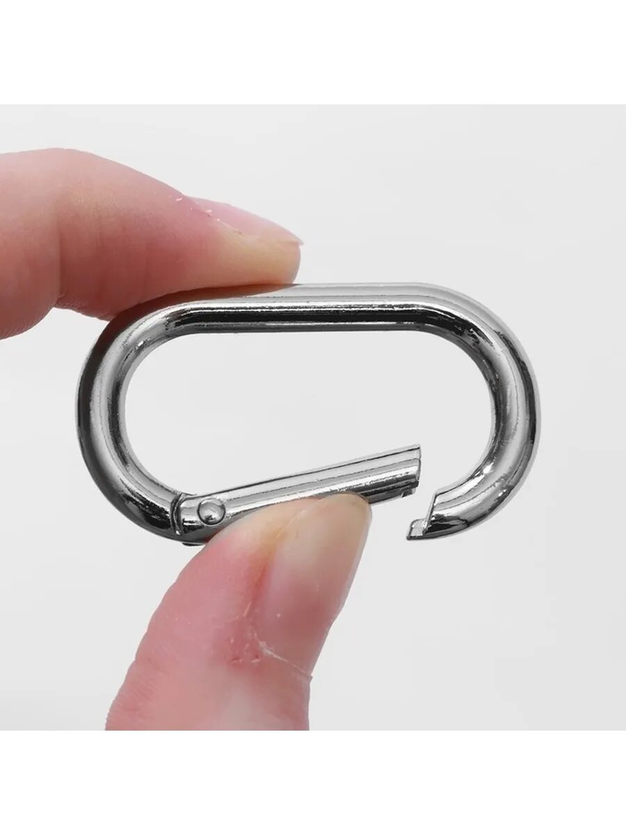 Набор металлических овальных карабинов для креплений