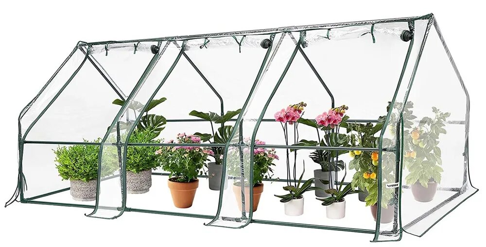 Парник, теплица домиком 8ACF603DC2A440789AECE4BACE66A5 K 2.72х0.92х0.92м, Металл, ABS пластик