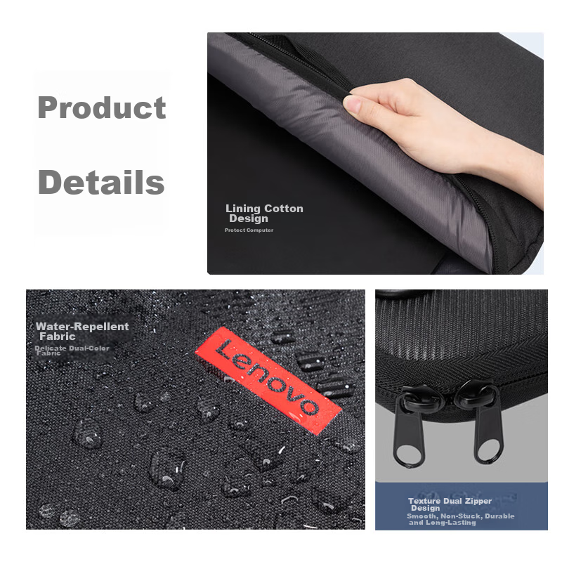 Lenovo Laptop Bag, Handbag, 16-Inch Briefcase, Business Travel Bag, Suitable for Apple Xiaoxin And Legion, Water-Resistant Inner Liner Bag, B14