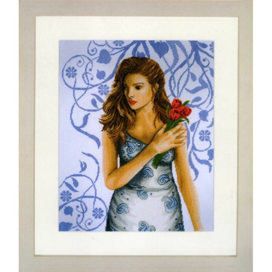 Набор для вышивания Lady in blueLANARTE , 35027 39 х 49 см LANARTE PN-0008102