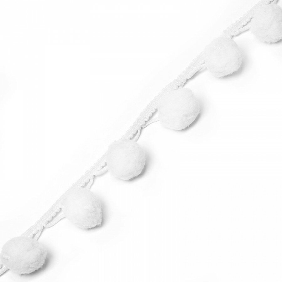 Бахрома 0384-0465 цв.6341 белый шир. 38мм уп.10м