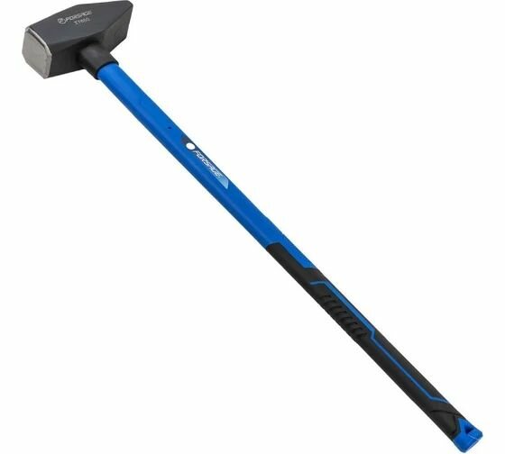 Молоток с фиберглассовой ручкой и резиновой противоскользящей накладкой (5000гр, L ручки-800мм) FORSAGE