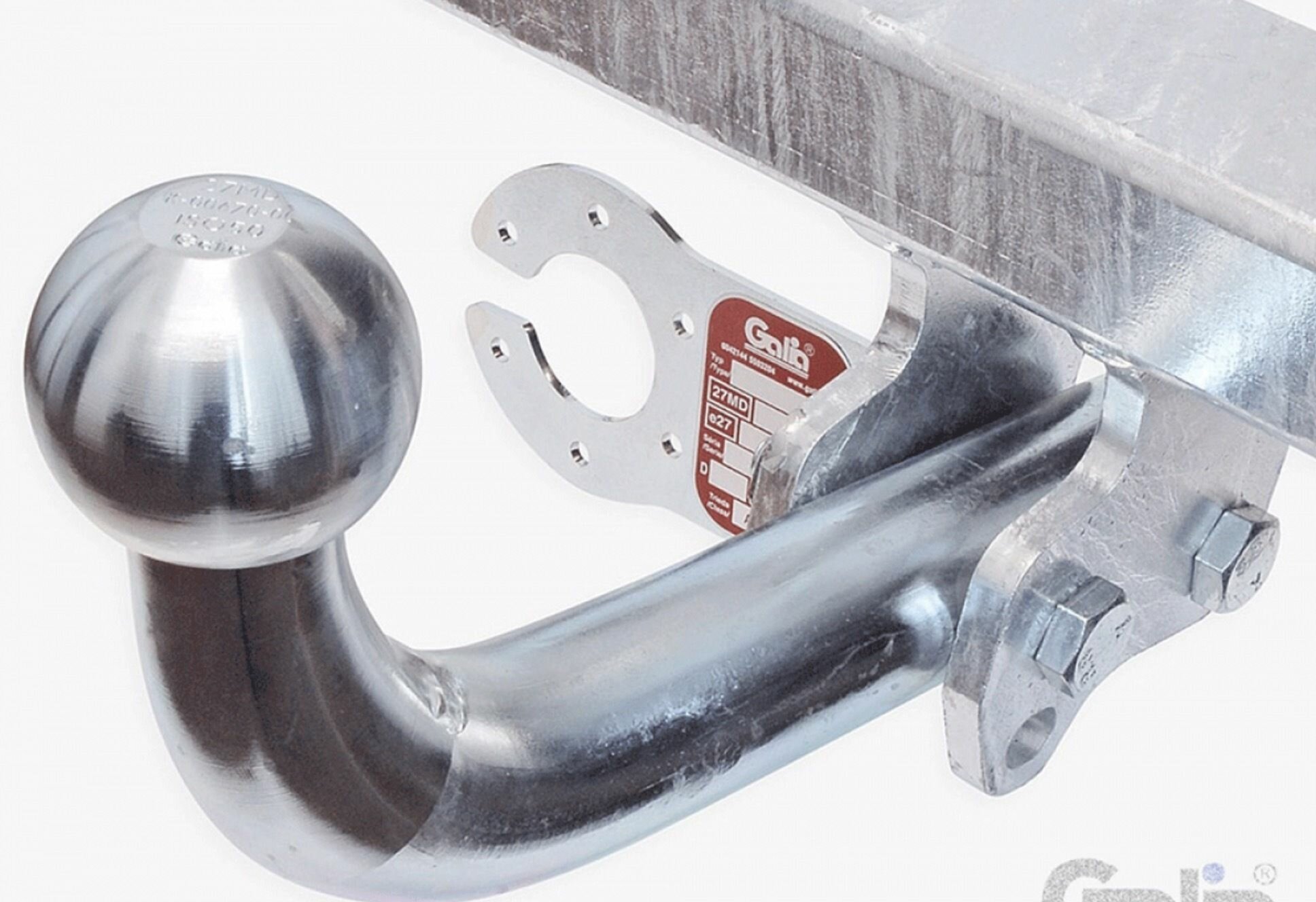 Оцинкованный фаркоп на SEAT Inca 1995-2004, Volkswagen Caddy 1996-2004 (без электрики), Galia S064A