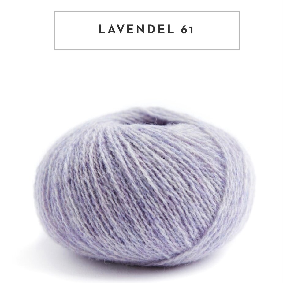 Shetland /Шетланд/ пряжа Lamana, 100% шерсть, 25г/140м (61, lavendel (лаванда), фиолетовый)
