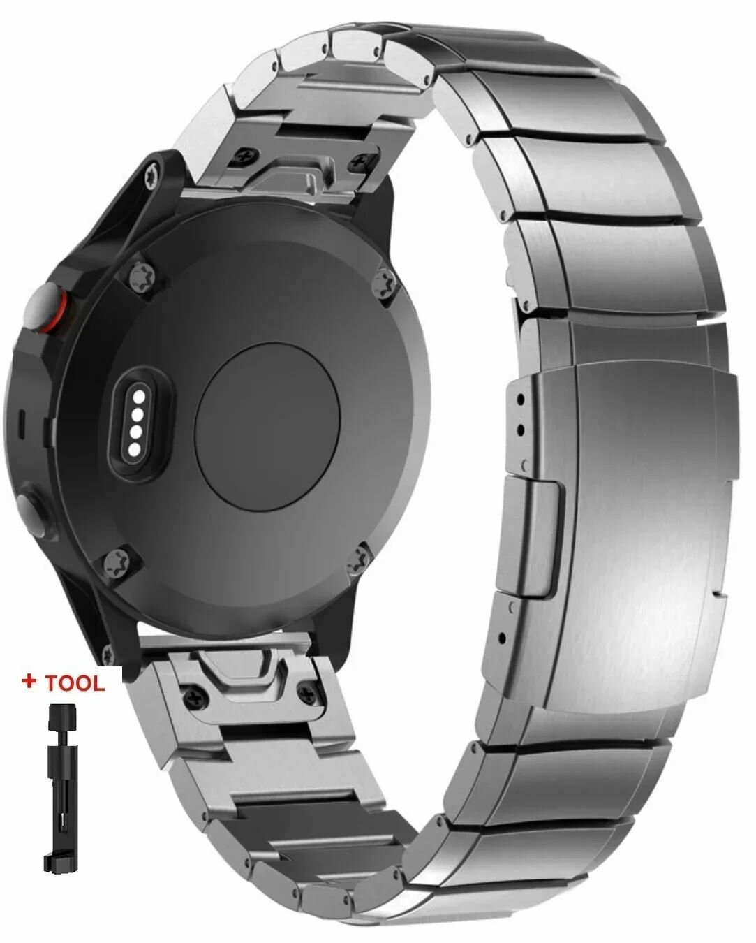 22 мм 26 мм титановый браслет для Garmin Fenix5 5XPlus 6 6XPro Tactix 7Pro, металлический браслет для часов быстрая установка-ROMIKY