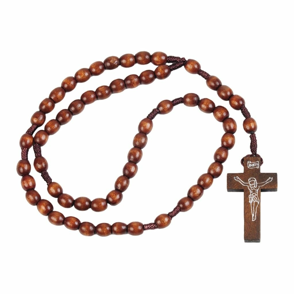 Деревянные четки-кулон