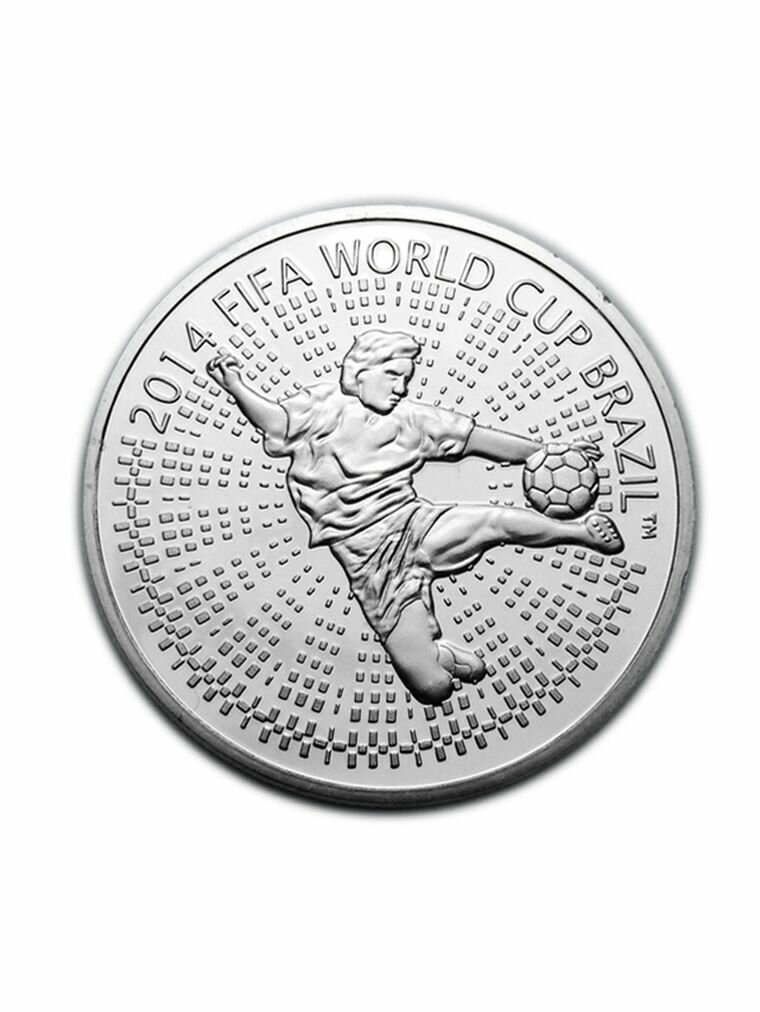 1 рубель 2014 республика Беларусь Fifa world cup Brazil сувенирная копия серебро PROOF монеты, нумизматика, деньги для коллекции
