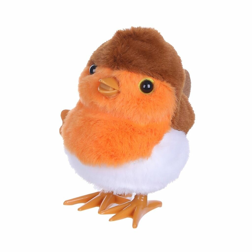 Интерактивные игрушки, Заводная игрушка - прыгучая малиновка