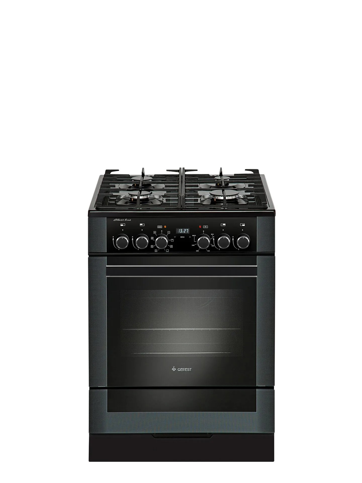Комбинированная плита Gefest ПГЭ 6502-03 0044, газ контроль, электроподжиг, черный