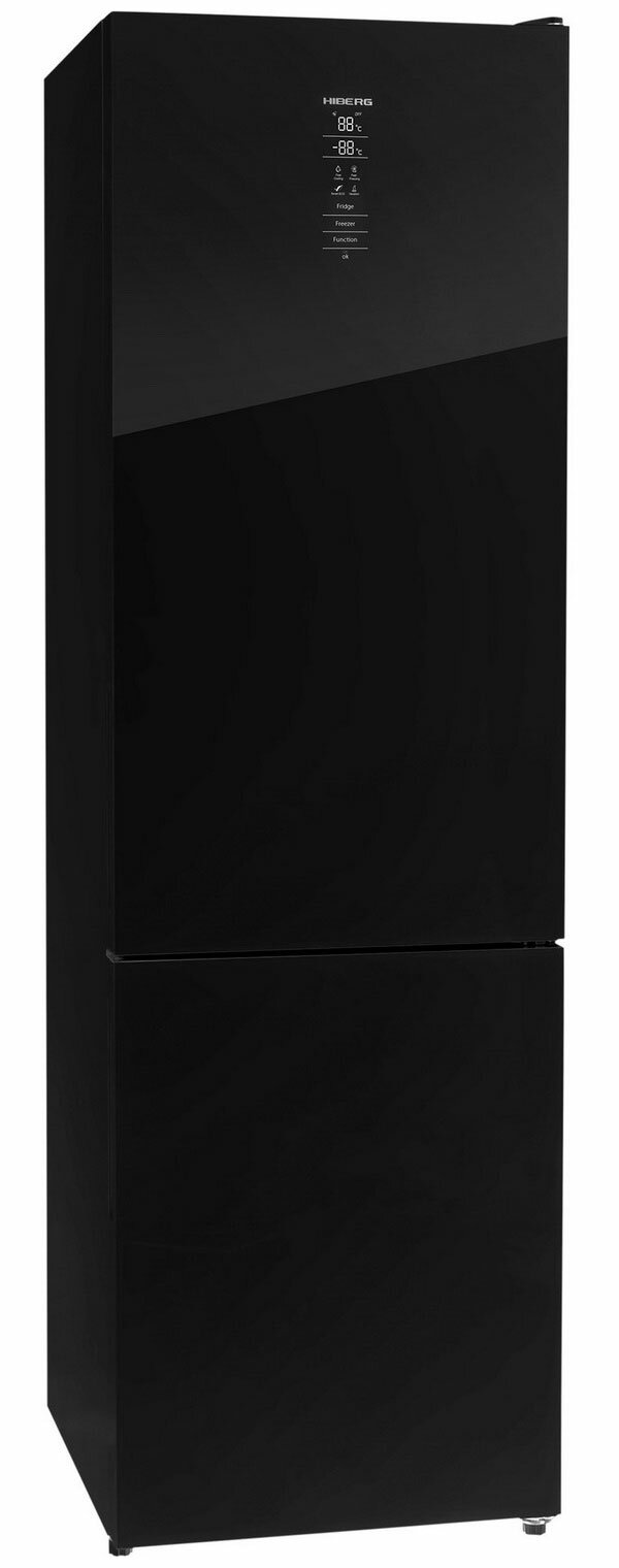 Холодильник HIBERG RFC-400DX NFGB inverter (уценка), черный