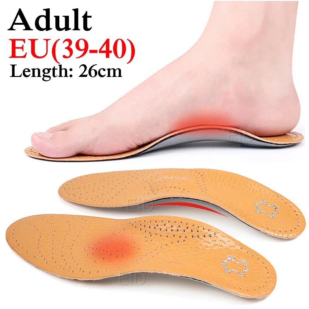 Ортопедические стельки кожаные EU(39-40) 26cm