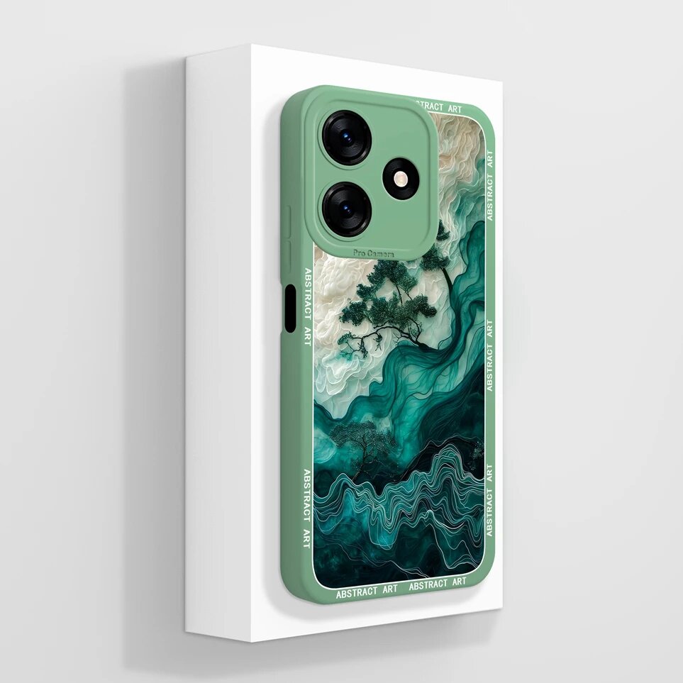 Для Tecno Spark 10 10C Чехол 10 Pro Fundas Lovely Panda Мягкий Зеленый, TYG929, Spark10Pro (KI7)