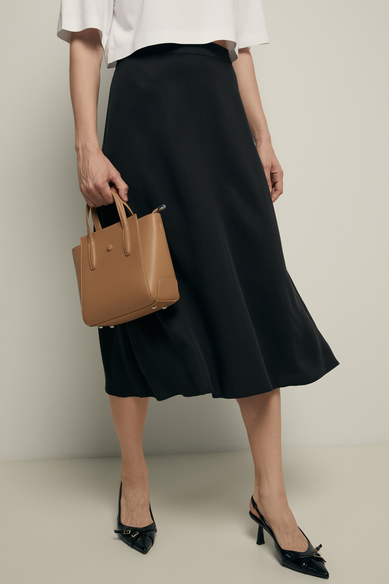 Юбка миди из тенселя