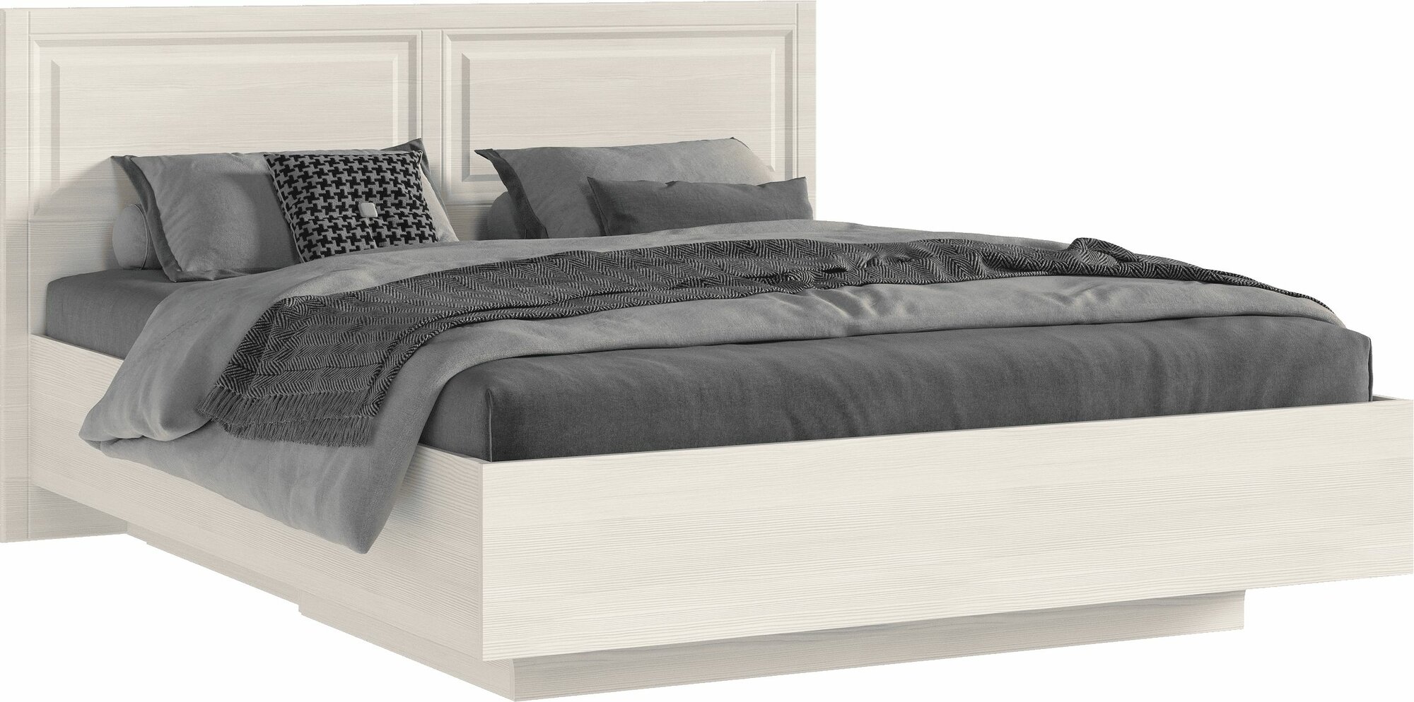 Престиж 1 Кровать 1,4м (Сандал светлый) (Миф)