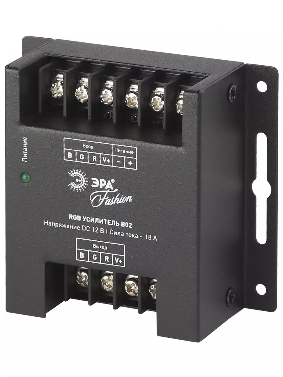 Усилитель сигнала драйвер для светодиодной ленты ЭРА RGBpower-12-B02 12В 216Вт 6А IP20