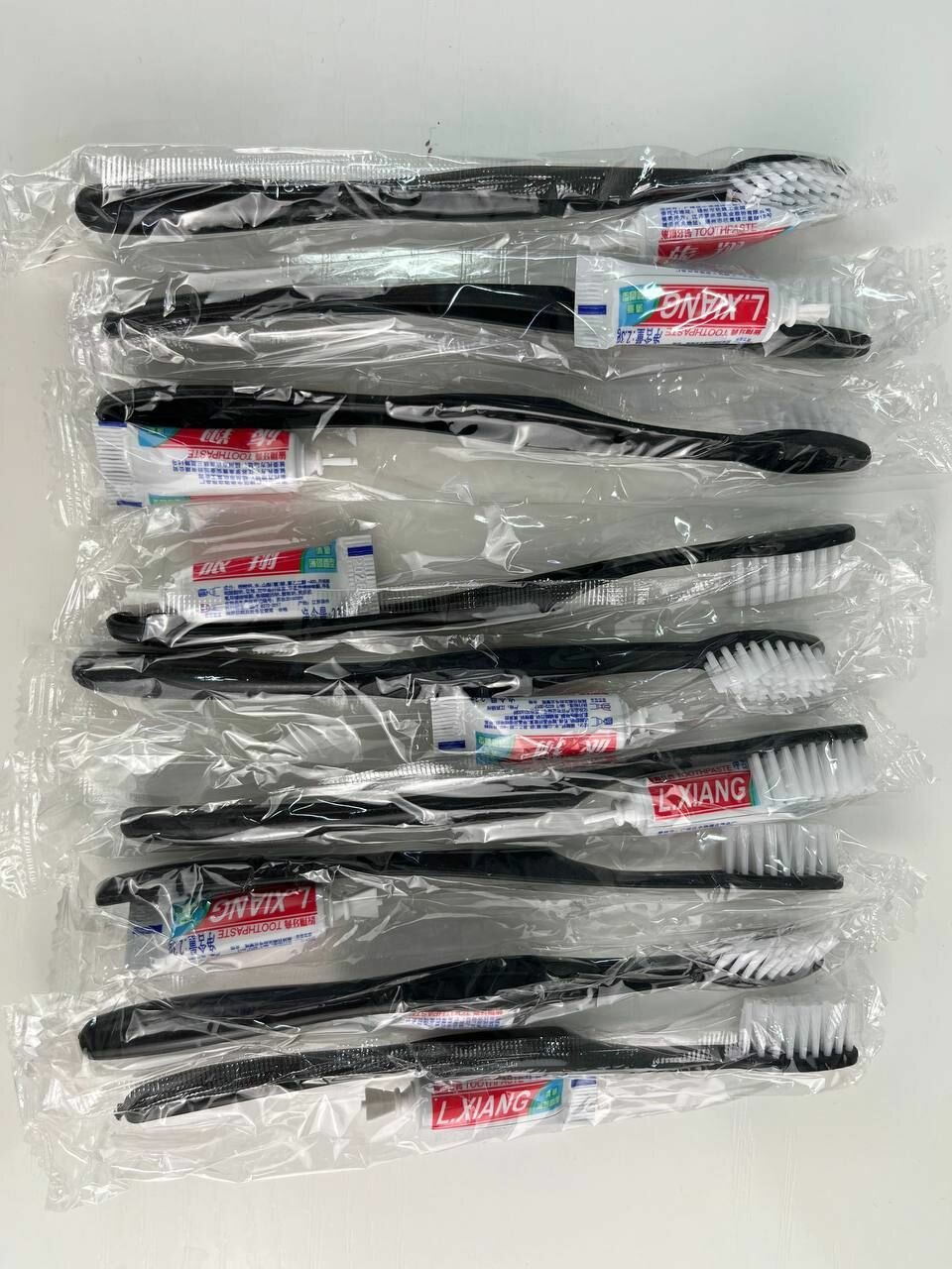 Набор одноразовых зубные щетки с пастой для гостиниц, 200 шт